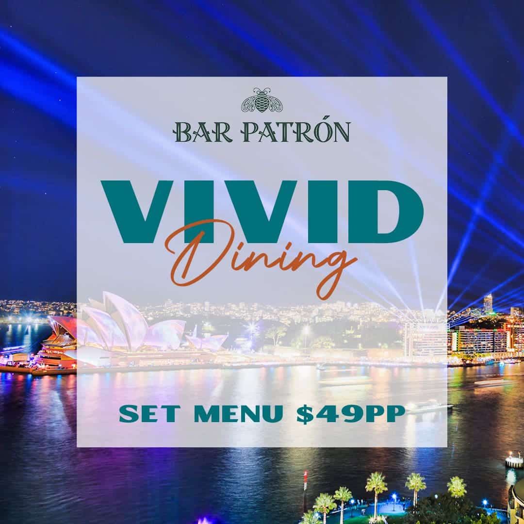 VIVID Dining at Bar Patrón